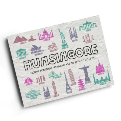 A4 PRINT - Hunsingore, North Yorkshire, England - World Landmarks | eBay