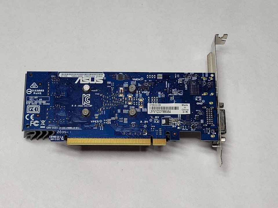 ASUS Nvidia GeForce GT 1030 2GB GDDR5 Graphics Video Card GPU GT1030-2G ...