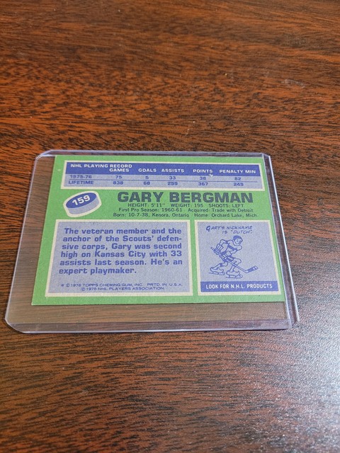 1976-77 Topps - #159 Gary Bergman for sale online | eBay