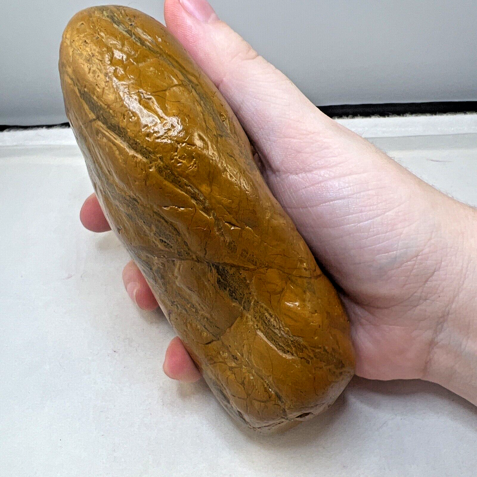 Yellow Jasper WYO Banded Iron Tiger Ironstone GENESIS Mormon Seer Stone ...