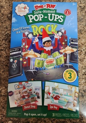 The Elf On Shelf Elves At Play Insta-Moment Pop-Ups Drum Set Donut Shop ...