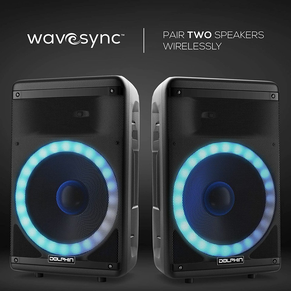 Dolphin High Power Party Speaker - Portable & Rechargeable Sound System ...