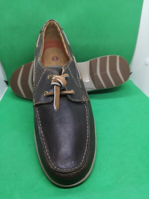 Men's Clarks Un Structured Boat Shoes Size 13M Brown Leather 16732 | eBay