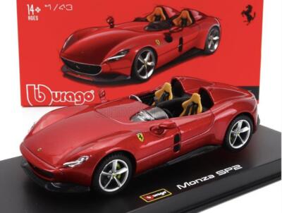 1:43 Ferrari Monza SP2 2018 -- Red Metallic -- Bburago | eBay Australia