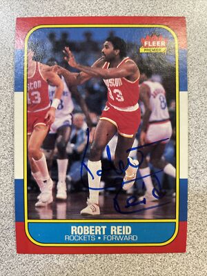 1986 Fleer Robert Reid Autographed Card #90 Houston Rockets A-188 | eBay