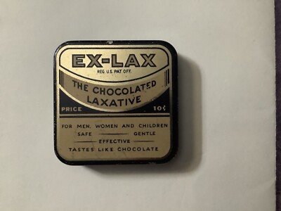 Ex-Lax, Antique Medicine Tin - Unique Black and Gold packaging | eBay