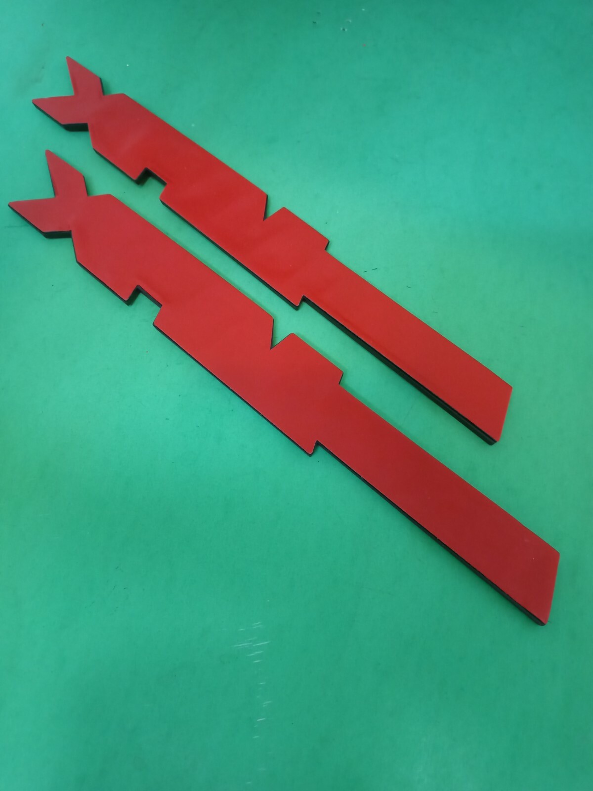 Silverado Vortec MAX High Output Emblems Badges Decals - Red/BLK **Pair ...