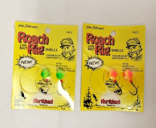 4 x Northland Roach Cork Walleye Rigs NOS Northland Tackle Sz. 6 & 4 24 ...
