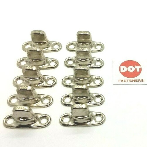 10 Common Sense 2 Screw 6mm Turn Button Twist Lock Fasteners DOT Single ...