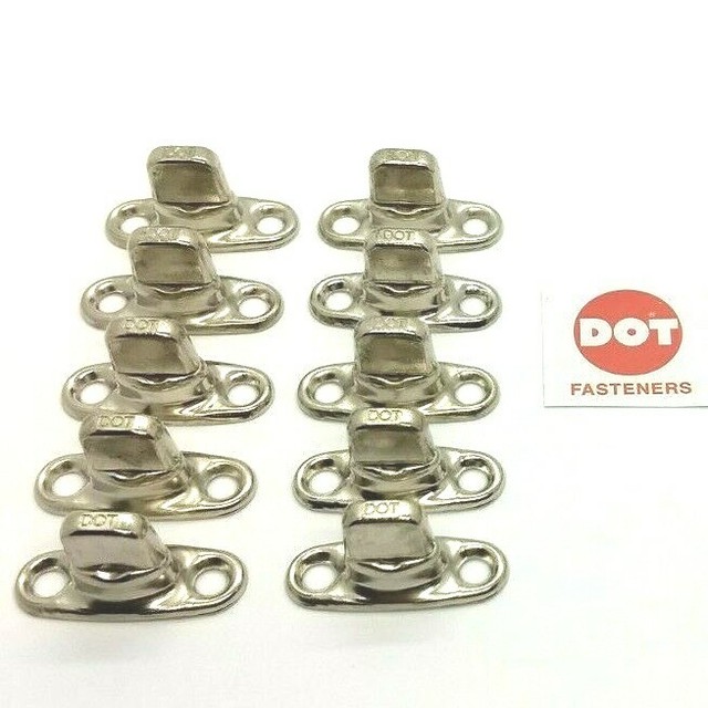 10 Common Sense 2 Screw Turn Button Twist Lock Fasteners DOT Single ...