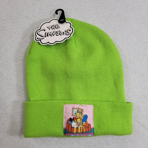 MENS THE SIMPSONS GREEN BEANIE HAT ONE SIZE Cartoon Tv Funny | eBay