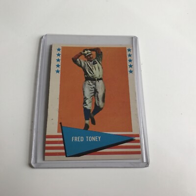 1953 Fleer Fred Toney # 80 Baseball Card Vintage | eBay