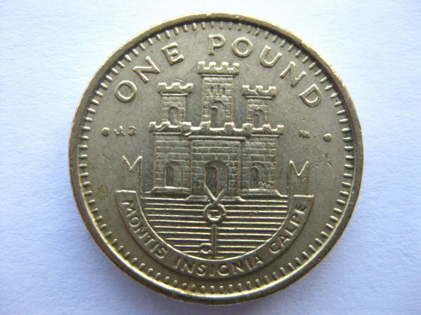 Old Round One Pound £1 Coins UK Gibraltar Isle of Man Jersey Guernsey ...