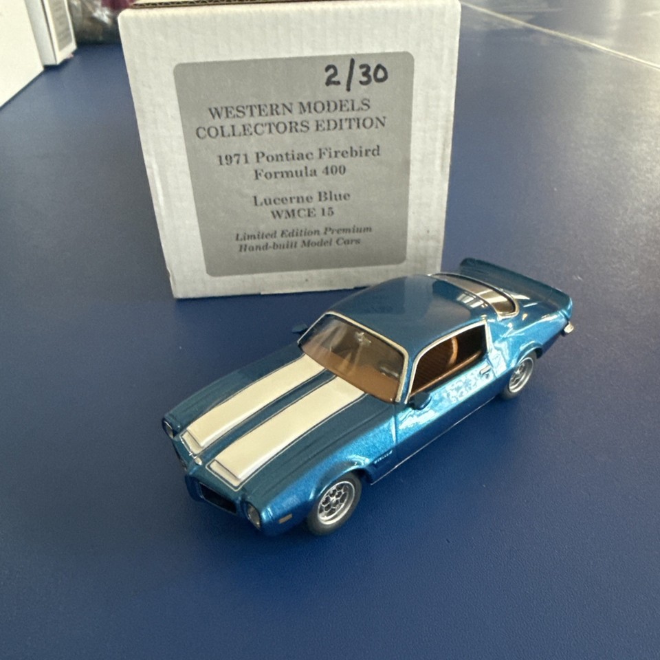 Western Models Collectors Edition 1971 Pontiac Firebird Formula 400 ...