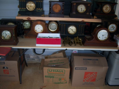 Antique mantel clocks of differing brands 12 clocks included | eBay