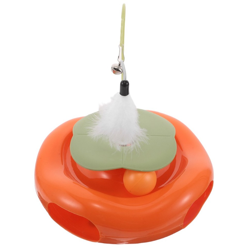 Rotating Track Cat Toy Toys for Indoor Cats Wobble Interactive Kitten ...