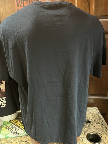 Nirvana Smiley Face T-Shirt Mens L Black Yellow Concert Rock Band ...