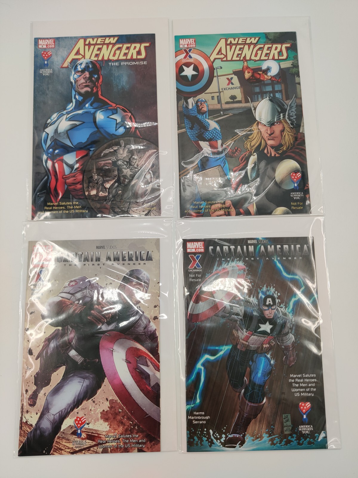 Avengers Captain America Aafes Marvel Comics Iraq War Lot of 4 | eBay