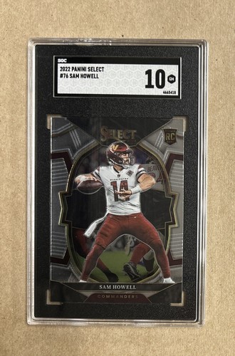 2022 Panini Select Sam Howell Washington Commanders Rookie Card #76 SGC ...
