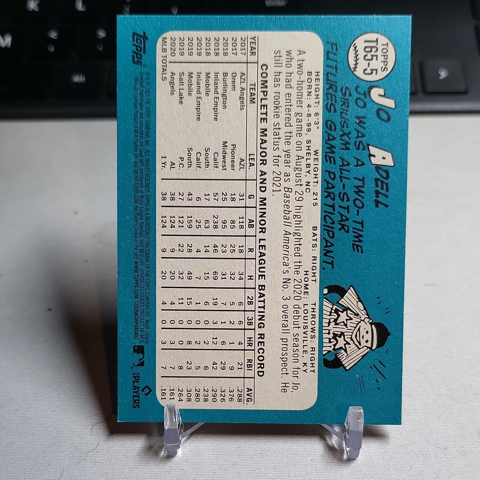 Jo Adell 2021 Topps Heritage Rookie Card #T65-5 | eBay