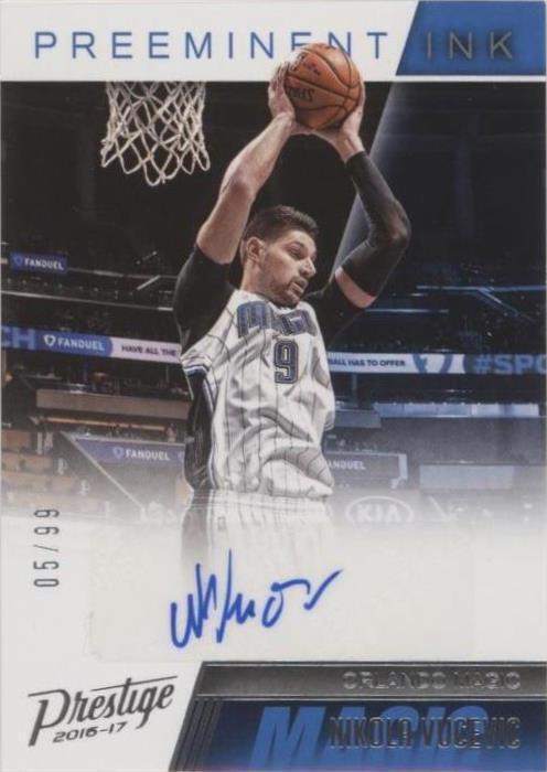 2016-17 Panini Prestige - Preeminent Ink Nikola Vucevic #16 /99 (AU ...