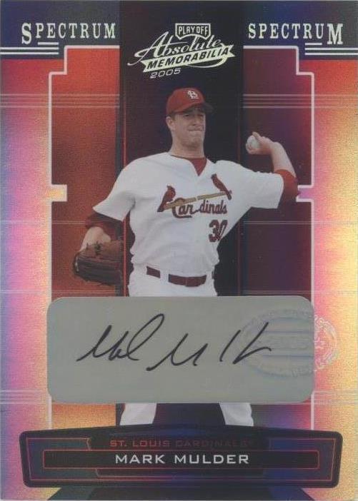 2005 Playoff Absolute Memorabilia - Mark Mulder #155 Spectrum Silver ...