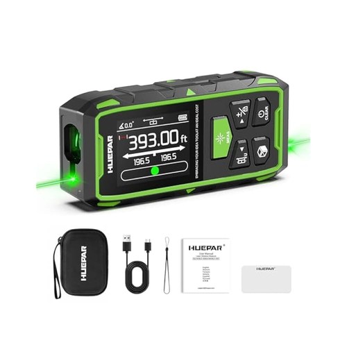 Digital Room Measuring Tool, 393ft, Green Laser, 9 Modes for All Your ...