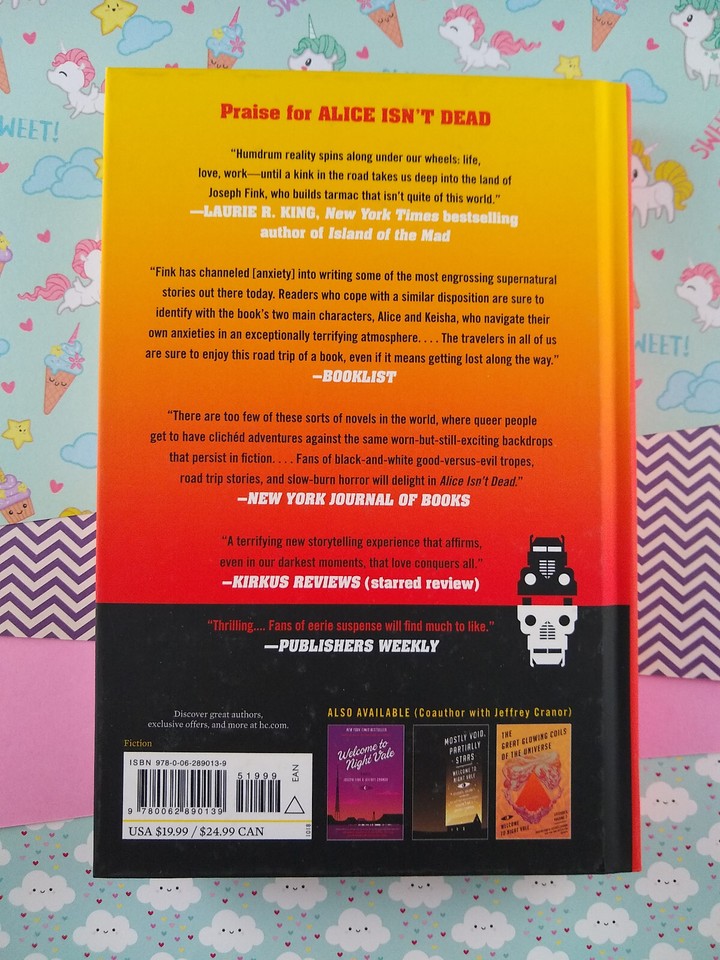 Alice Isn't Dead by Joseph Fink (Hardcover, First Edition, Signed, 2018 ...