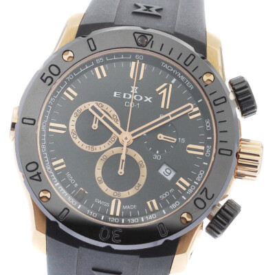 EDOX Chrono Offshore 1 10221 Chronograph black Dial Quartz Men's Watch ...
