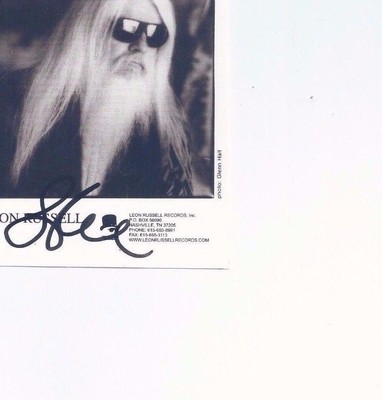 4 X 4.75 B&W Photo Leon Russel l Autograph {M070} | eBay