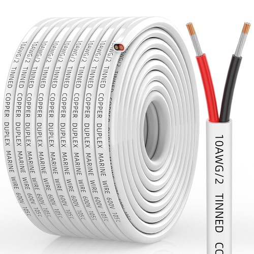 100ft/30m 10/2 AWG Gauge Marine Grade Wire Boat Cable Tinned Copper ...