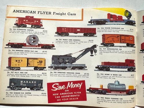 1956 Gilbert American Flyer Model Train Catalog- Great Condition- Nice ...