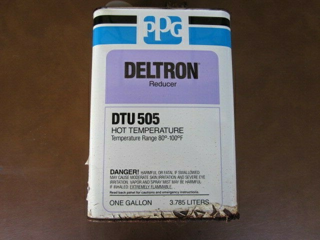 PPG Deltron 505 Paint Thinner Can, Empty, Metal, 1990's? One Gallon ...