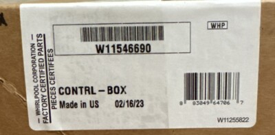 W11546690 Whirlpool CONTRL-BOX NEW OEM (A) | eBay