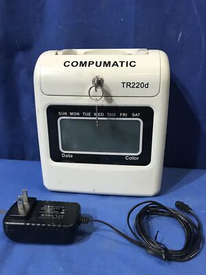 COMPUMATIC TR220d HEAVY DUTY TIME CLOCK W/2 keys FREE SHIPPING | eBay
