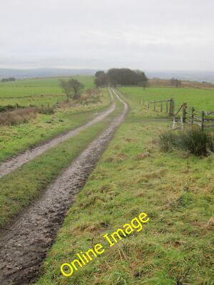 Photo 6x4 The farm track & footpath running downhill into Gun ...