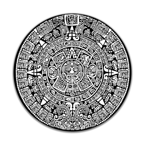 Maya Mayan Calendar Vinyl Sticker Decal Mexico Aztec Gift Car Bumper ...
