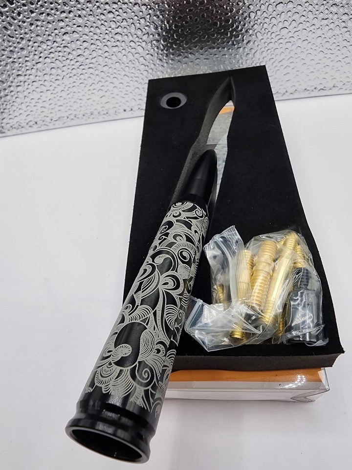 Custom Engraved BULLET ANTENNA 50 CALIBER CHEVY GMC TRUCK SILVERADO ...