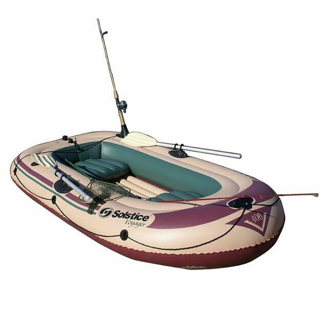 Swimline Solstice Voyager Inflatable 4-Person Fishing Leisure Boat Raft ...