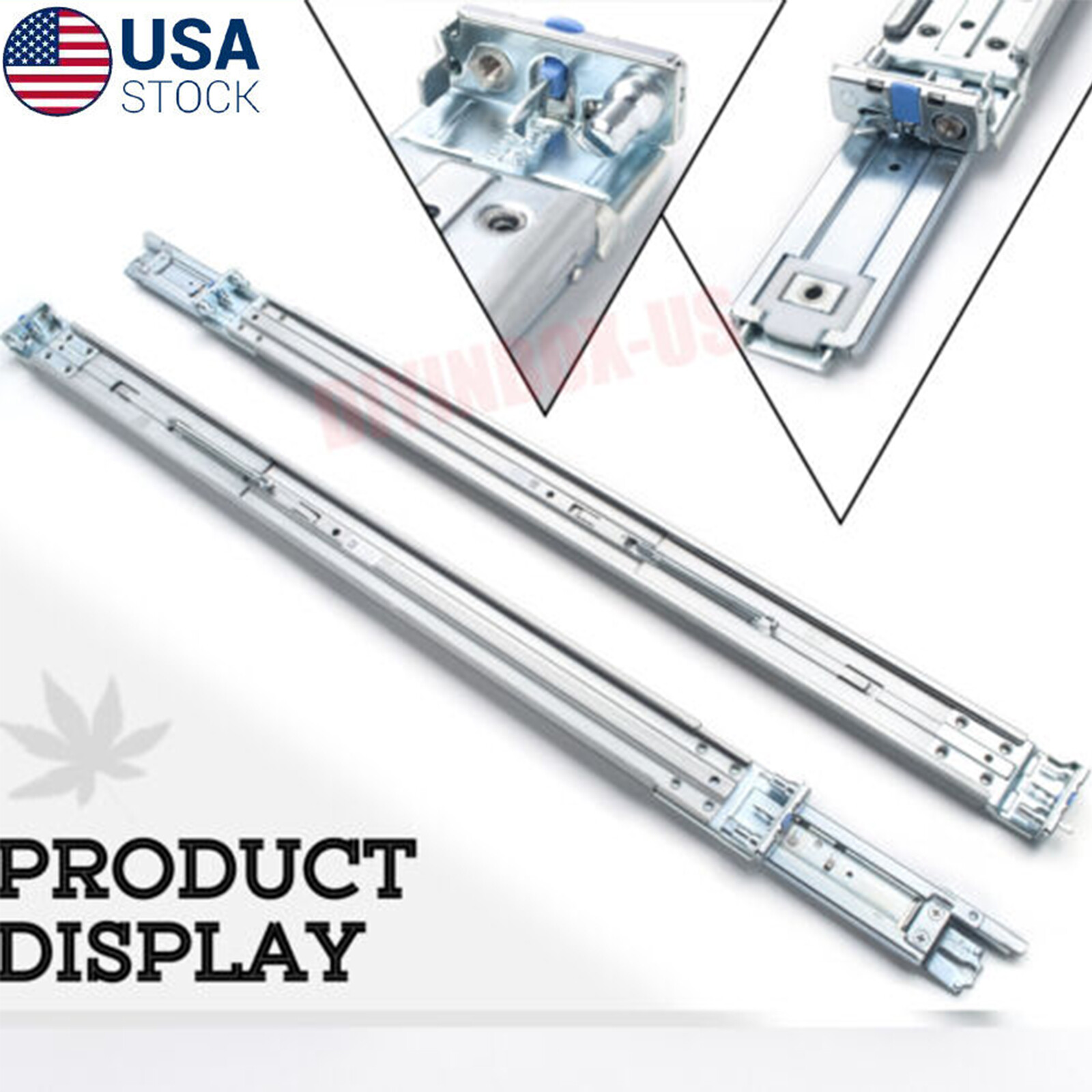 For Dell PowerEdge R430 R630 R640 Sliding Ready A7 Rail Kit RK1KT 9RFVV ...