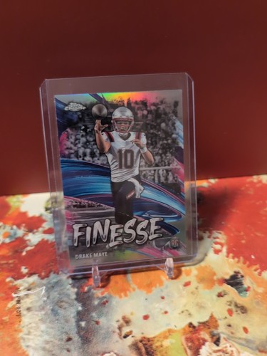 2024 Topps Chrome - Drake Maye Finesse F-2 Refractor Rookie Card | eBay