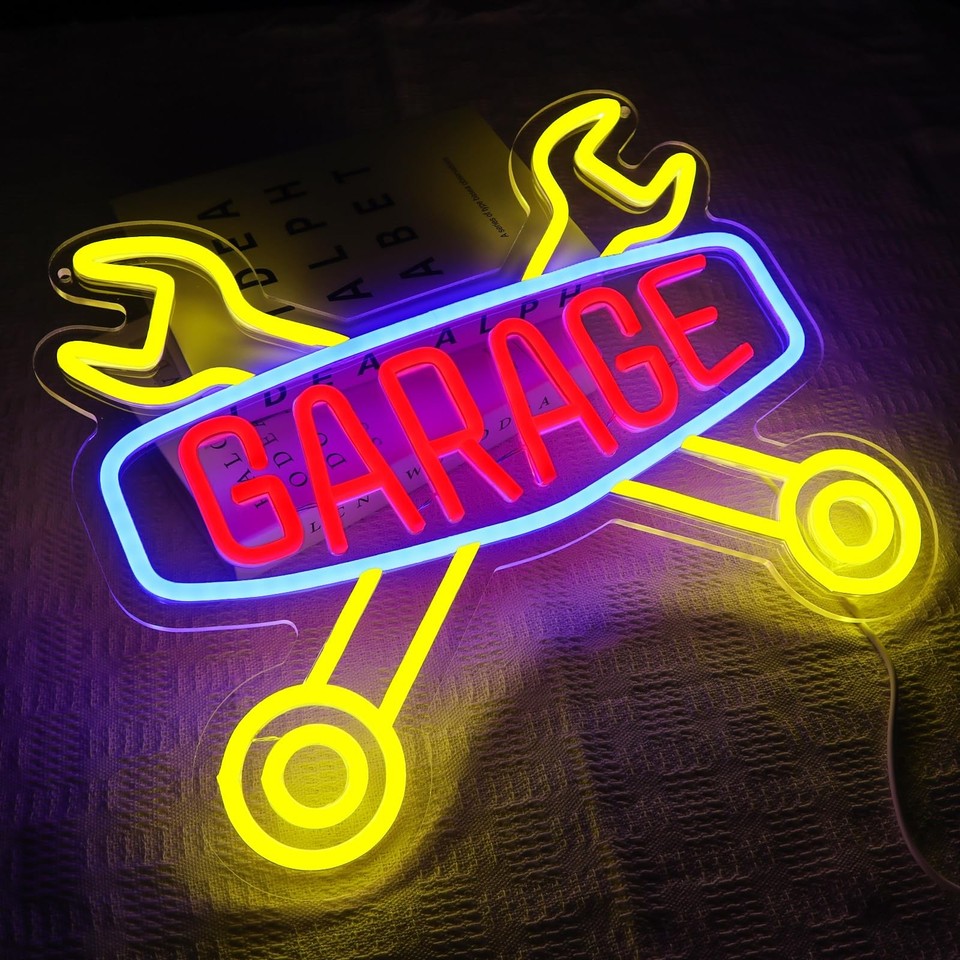 Segno al Neon per Garage - Segno al Neon Check Engine per Decorazione ...