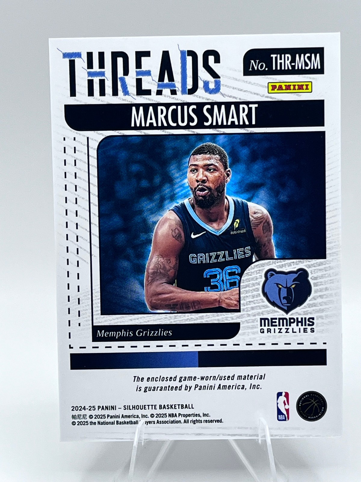 Marcus Smart 2024 Panini Silhouette Threads #THR-MSM Bronze /49 | eBay