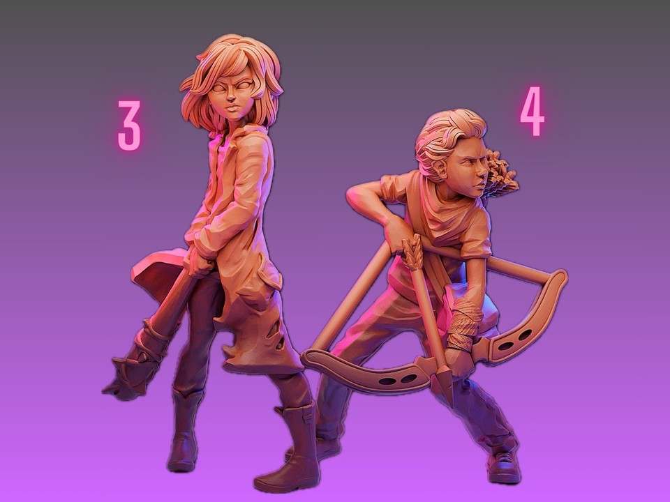 Zombie Outbreak Kid Survivors Child Children - VAULTZ 28mm 32mm Scale ...