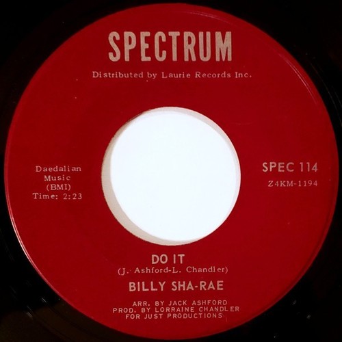 Billy Sha-Rae - Do It / Crying Clown, 7", (Vinyl) | eBay