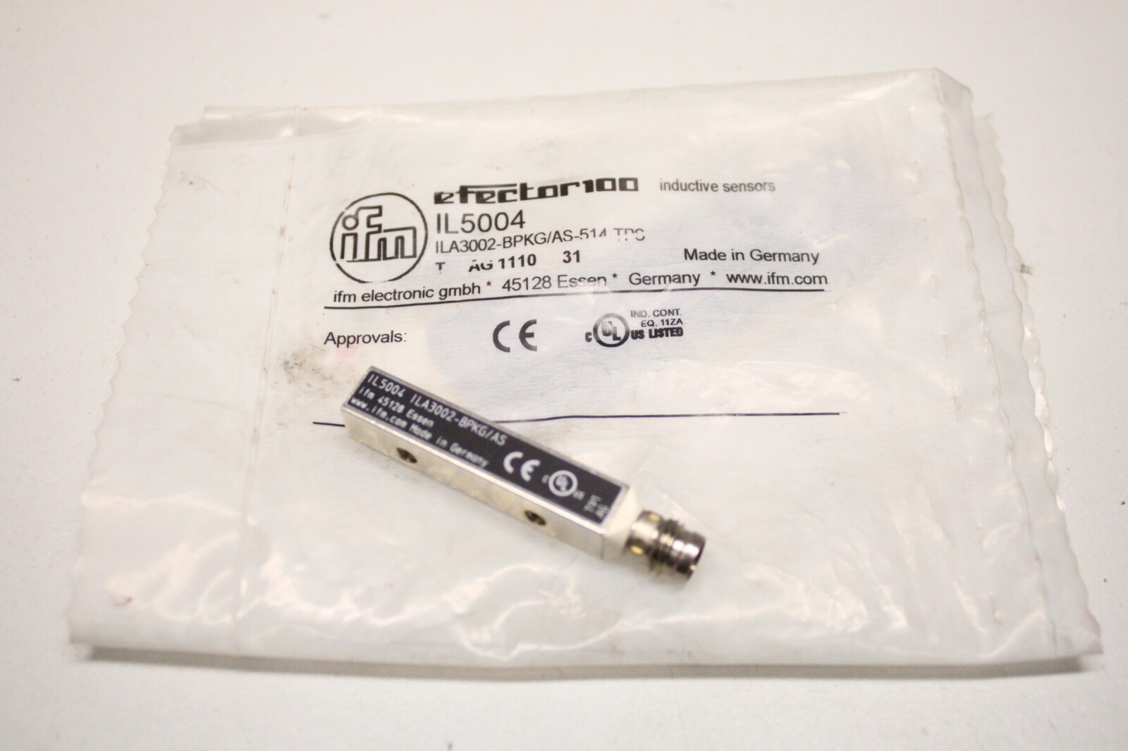 EFECTOR ILA3002BPKGAS ILA3002 BPKG AS Näherungsschalter induktiv IL5004 ...