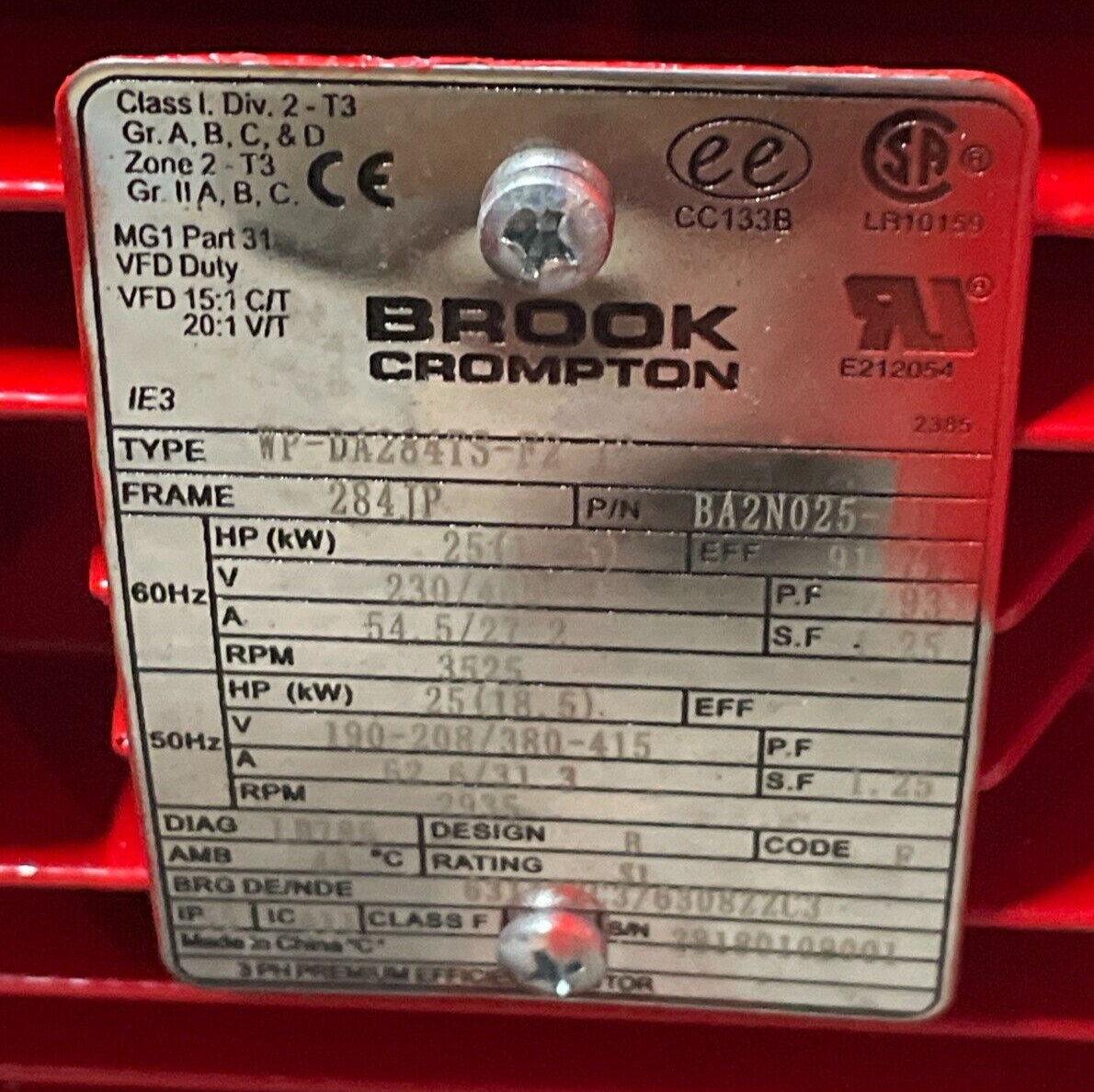 ARMSTRONG SERIES MOTOR MOUNTED PUMP W/BROOK CROMPTON MOTOR | eBay