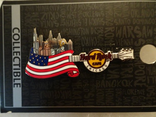 Hard Rock Cafe pin Chicago Core Country Flag Guitar Series 2018 | eBay