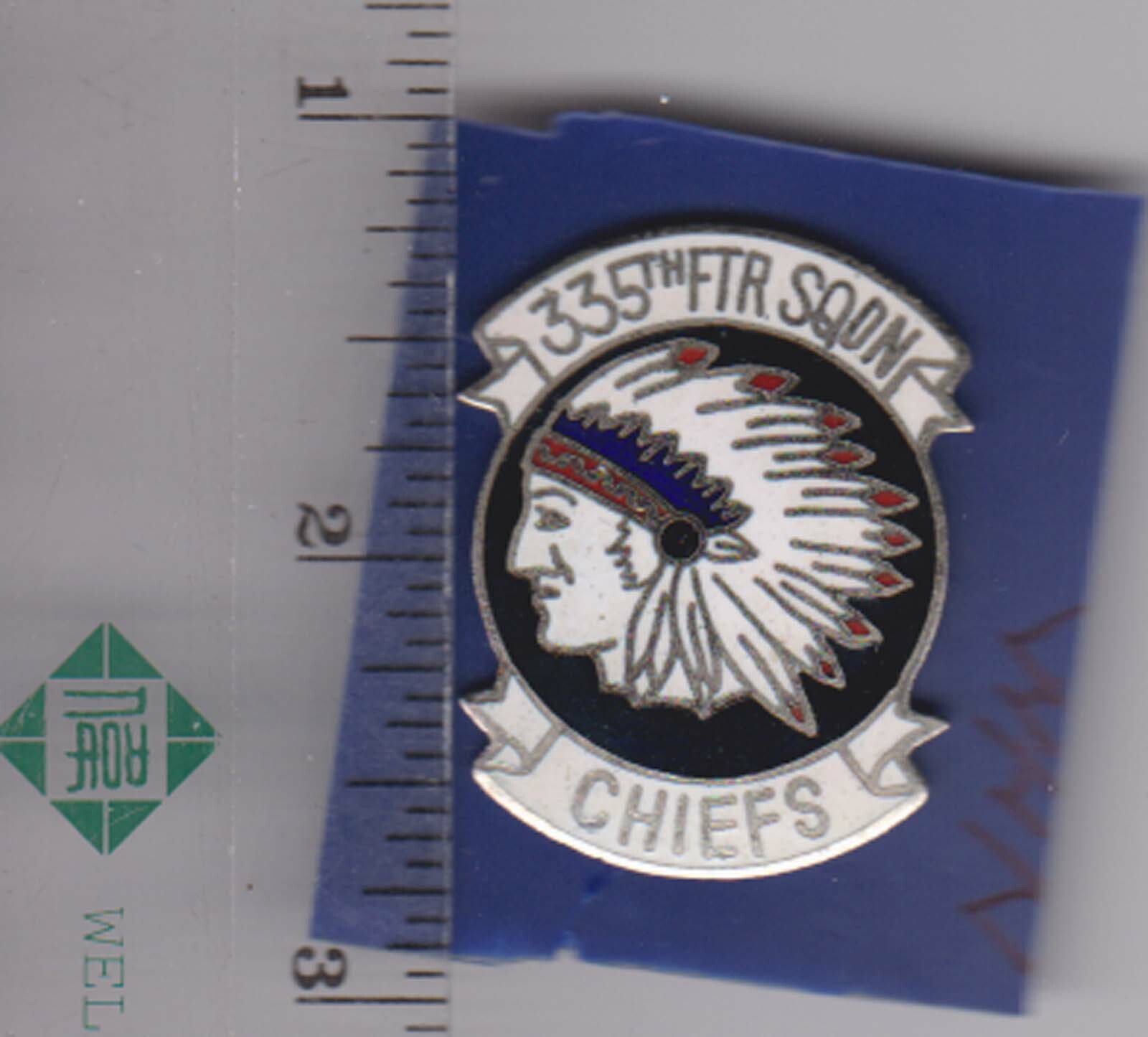 Crest - 335th FIGHTER SQDN. "CHIEFS" - USAF - No Marks - Clutches | eBay