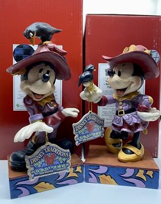 SCARECROW MICKEY & MINNIE Disney Traditions 2-Figure Set NEW Jim Shore ...